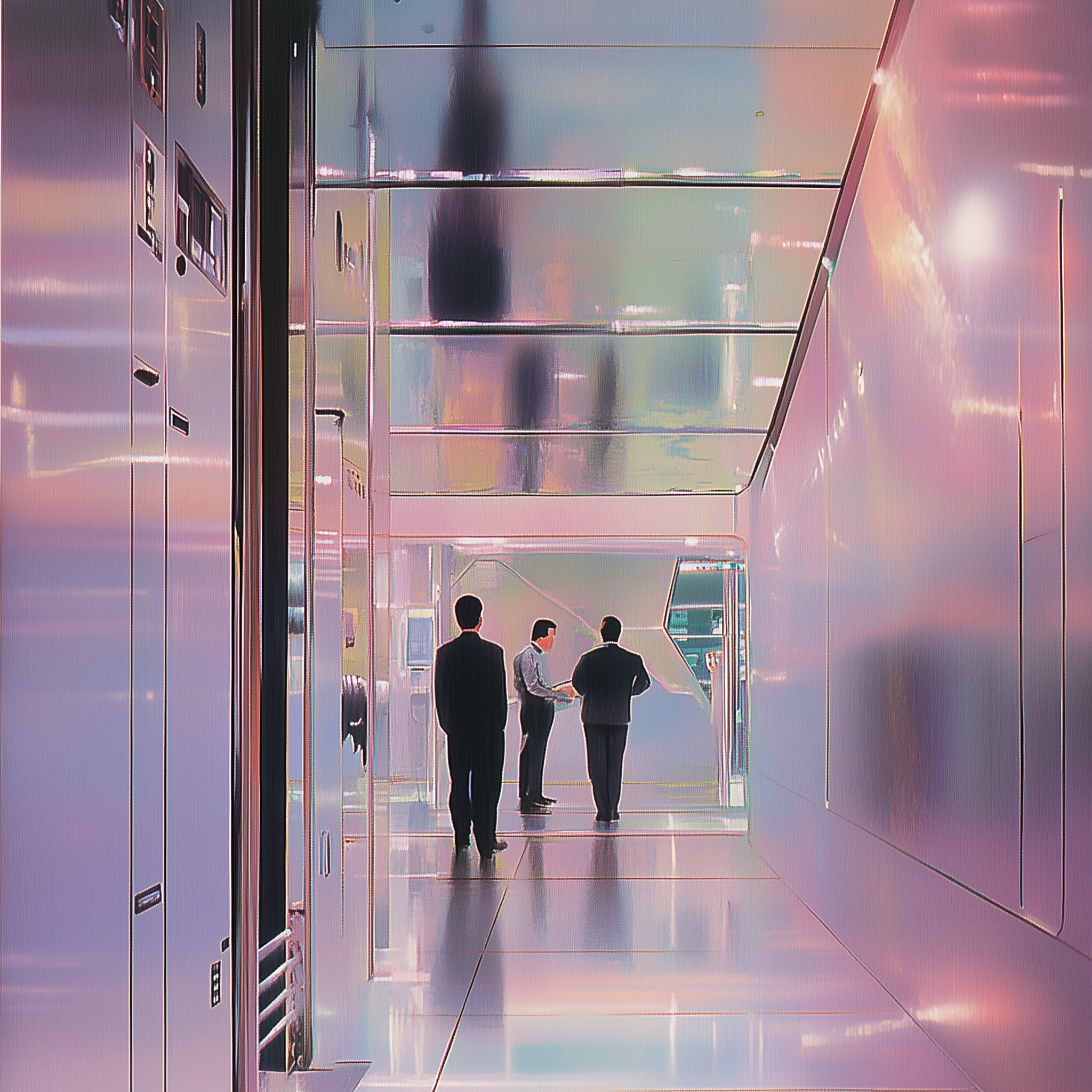 The elevator opens to its extension inside the building • AI LIFTS